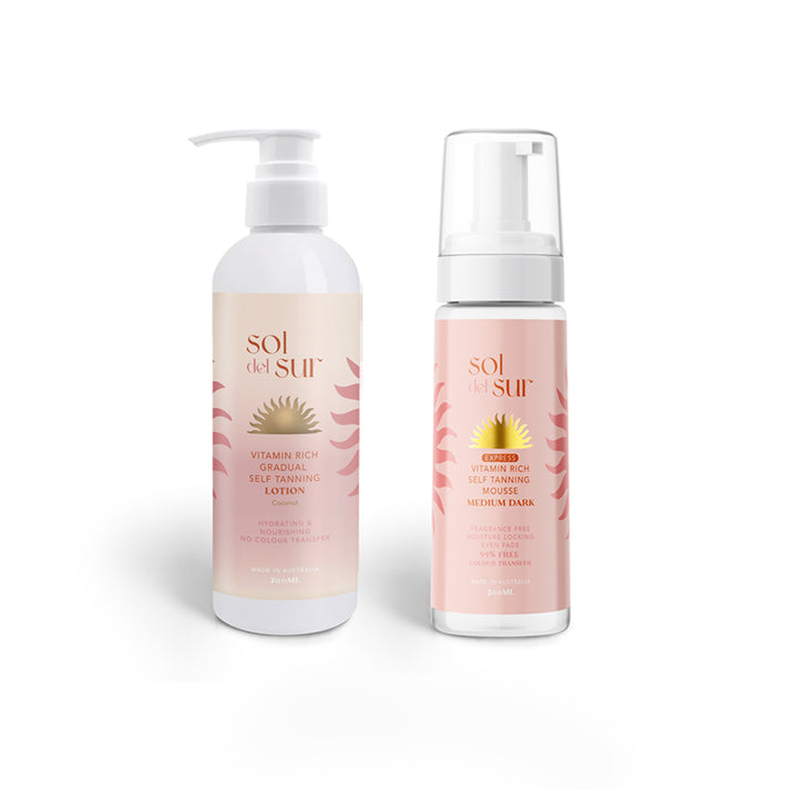 Self Tan Glow Duo - Medium Dark – Sol Del Sur